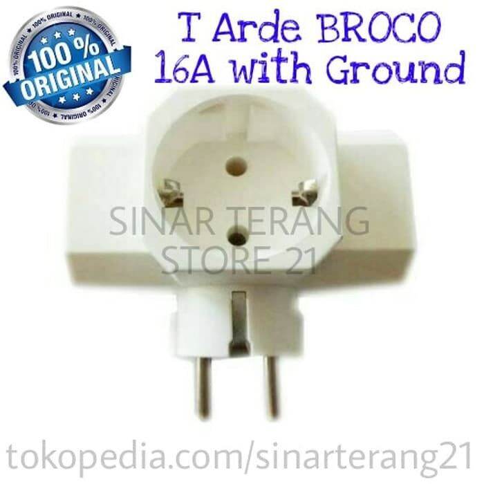 AGA Tee ARDE BROCO SNI I Steker/ Colokan 3 Lubang/ Cabang/ Multi/ Arah ...