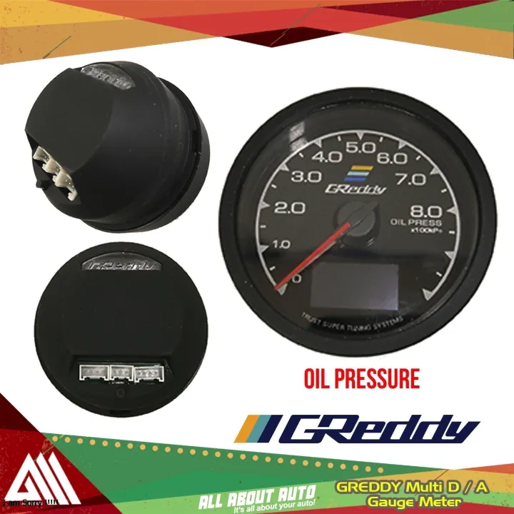 Greddy Multi D/A 2.5 Inch Gauge Oil Press (LCD Display Meter) | Lazada PH