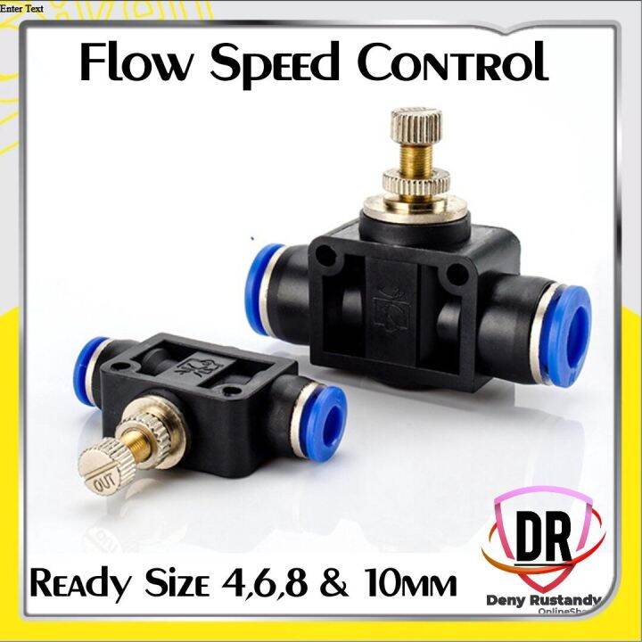 Flow Speed Control valve 4,6,8,10mm Konektor Katup Tabung Gas Model ...