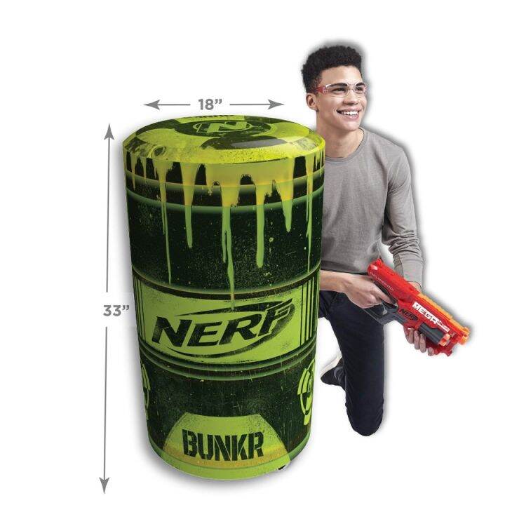 NERF BUNKR BATTLE ZONE INFLATABLE GAME FIELD TAKE COVER AB NERF BUNKER ...