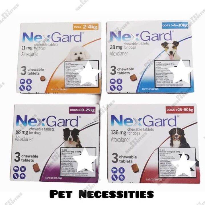 NexGard Chewable Tablet for Dogs with STICKER | Lazada PH