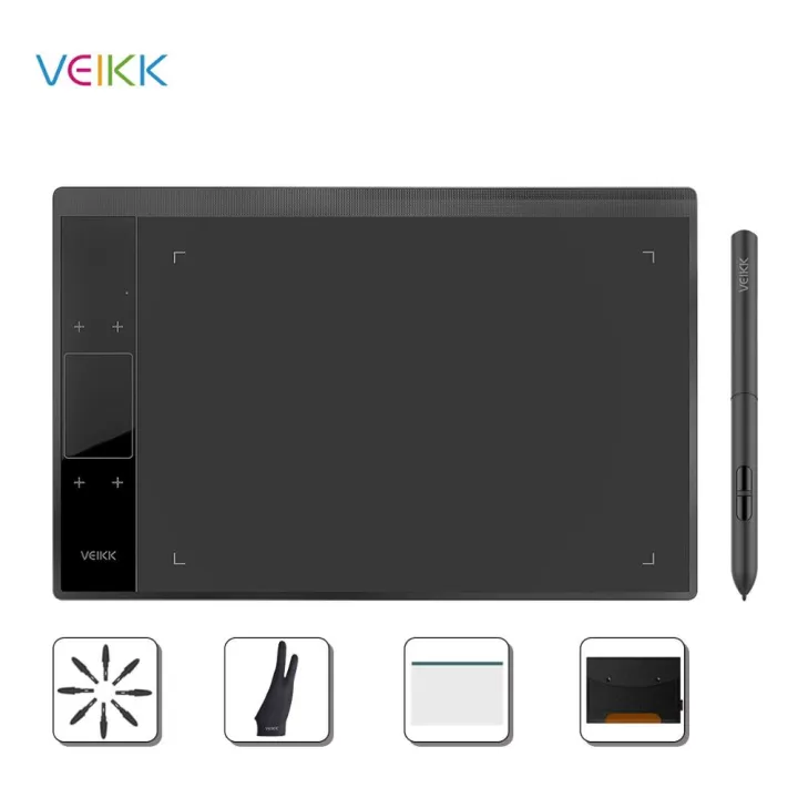 VEIKK A30 10X6นิ้วแท็บเล็ตการวาดภาพกราฟิกที่มี8192ระดับปากกาแบตเตอรี่ ...
