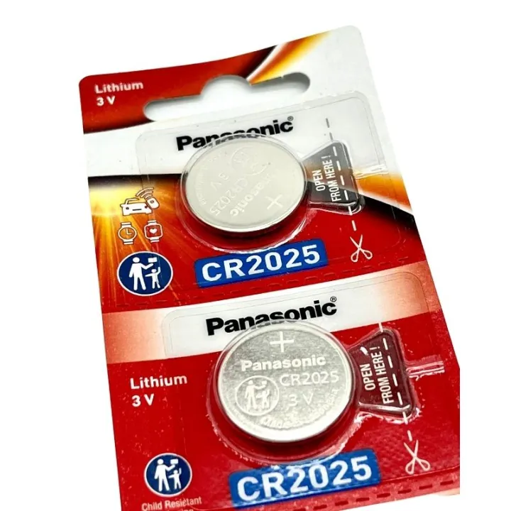 PANASONIC ถ่านเม็ดกระดุม พานาโซนิค รุ่น CR-2025/5BE Lithium 3V (5ก้อน ...