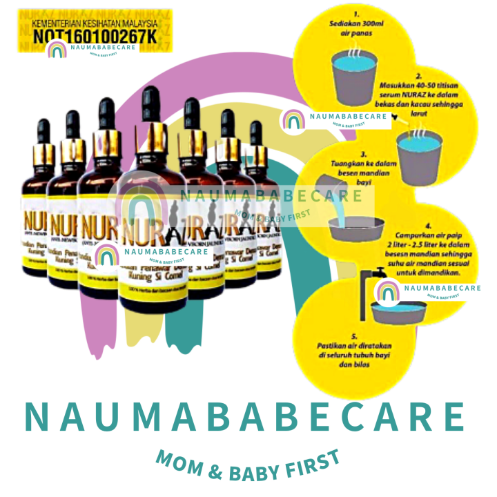 Nuraz Serum Mandian Kuning Bayi Demam Kuning Baby Jaundice Original ...