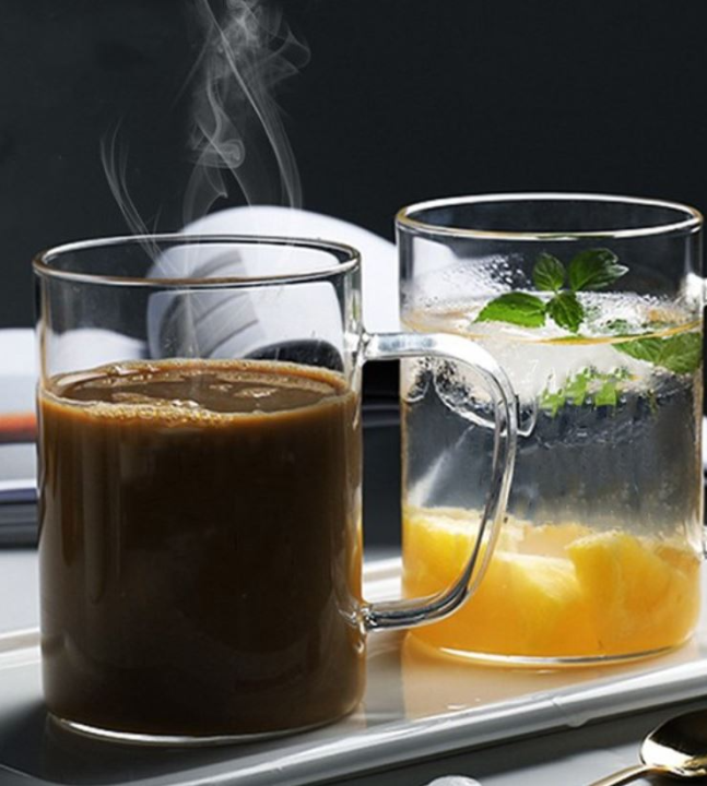 Deli Glassware Clear Transparent Glass Mug 450mL GPB19 | Lazada PH