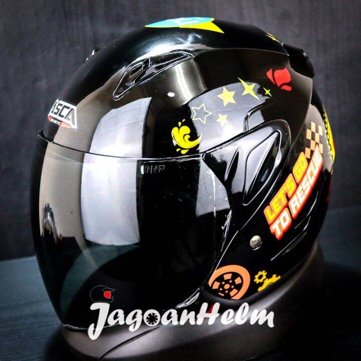 ASCA HELM ANAK | CARTOON ROBOCAR ROY | MODEL GM FIGHTER KIDS | Lazada ...