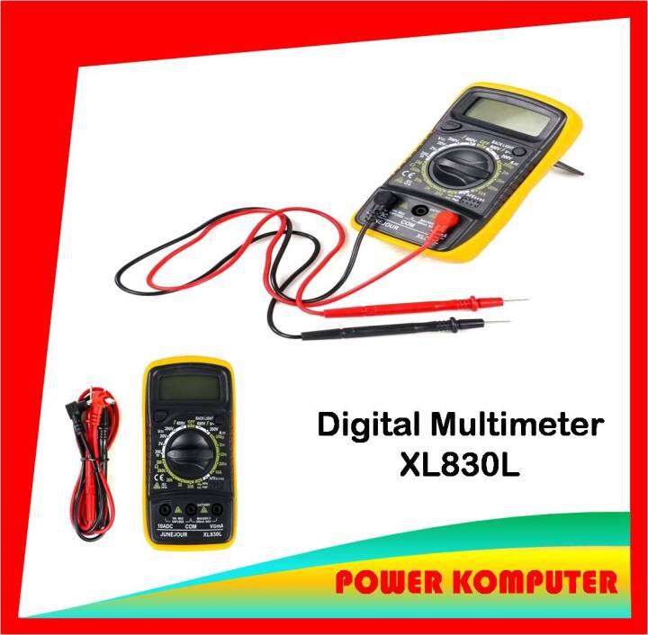 XL830L Digital Pocket Multimeter Multi Meter Range Transistor Tester ...