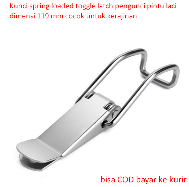 Kunci spring loaded toggle latch pengunci pintu laci dimensi 119 mm ...