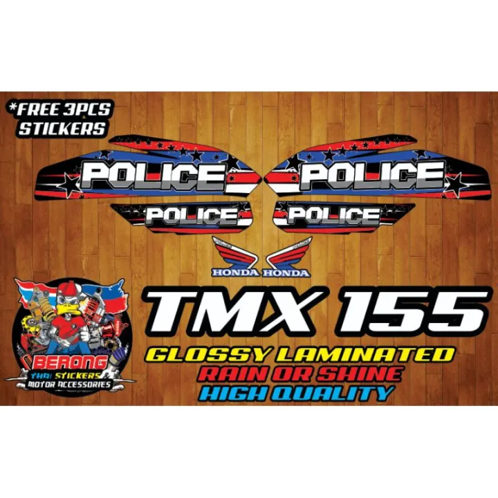 Honda Tmx 155 Police Decals | Lazada PH