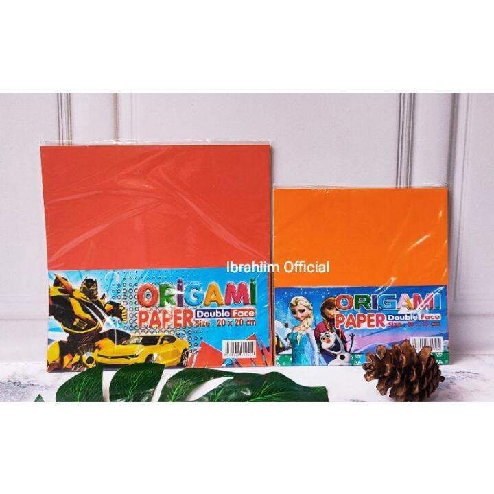 ORIGAMI PAPER KERTAS LIPAT UKURAN 16 X 16 DOUBLE FACE KERTAS ORIGAMI ...