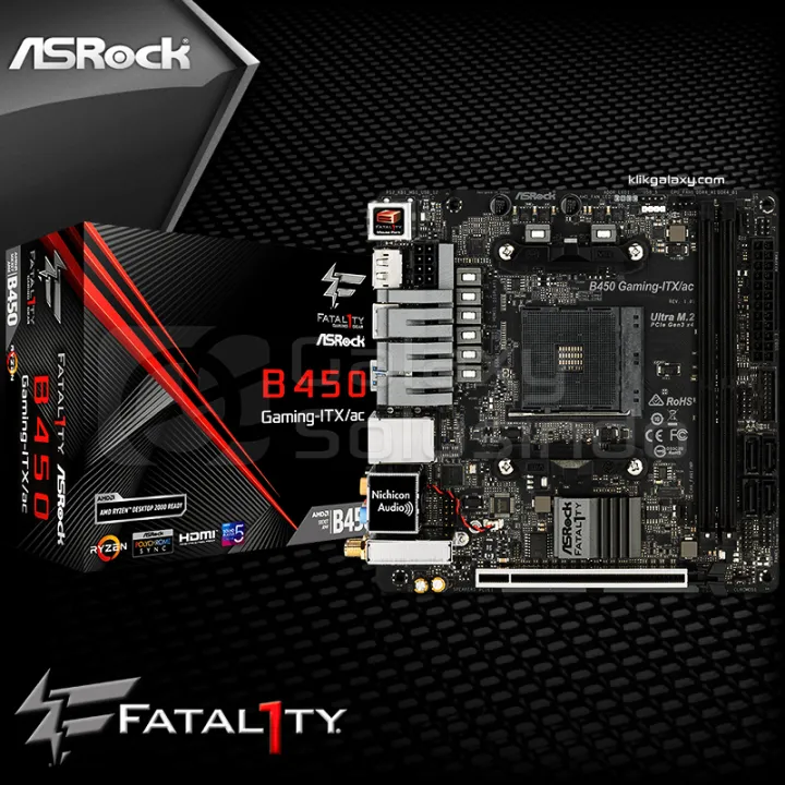 (AM4) ASROCK B450 GAMING-ITX/AC มีสินค้าพร้อมส่ง | Lazada.co.th