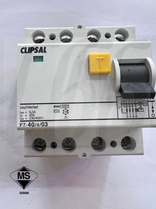CLIPSAL 40A 4P 300mA ELCB RCCB | Lazada