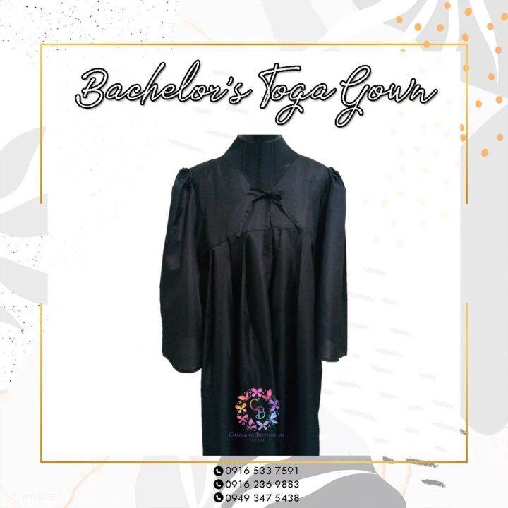 GRADUATION TOGA GOWN (ACADEMIC GOWN) ON HAND | Lazada PH