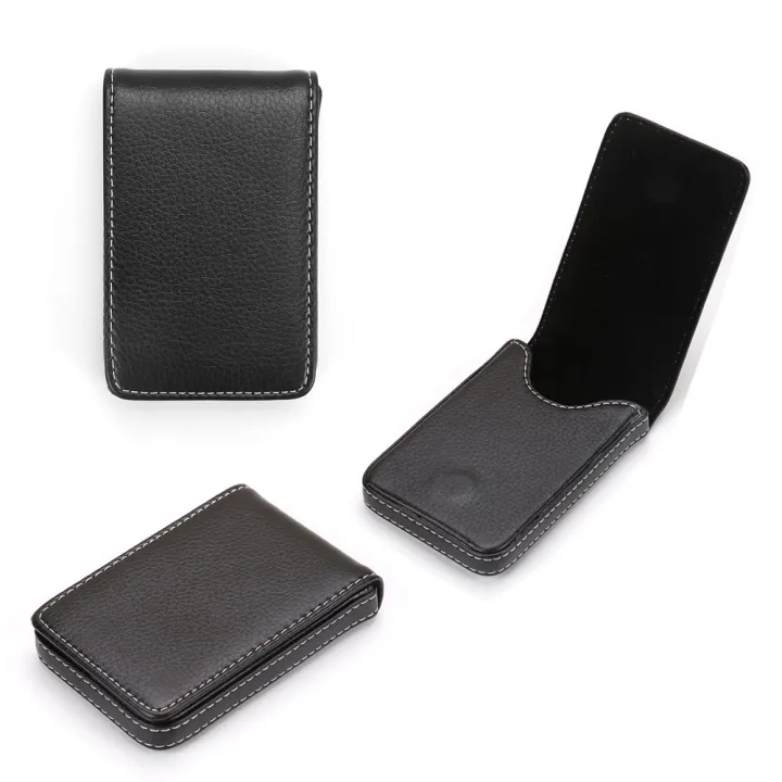 【Ready Stock/COD】Gift Anti-theft Vertical PU Leather Magnetic Button ...