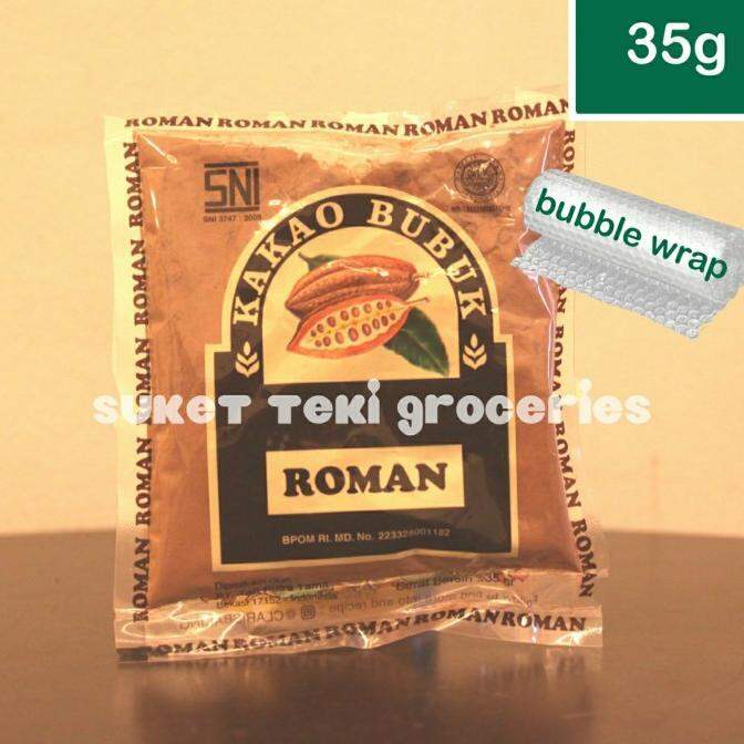 TERLARIS Coklat / Kakao Bubuk Cocoa Roman 35gr per pak isi 10 /BAHAN ...