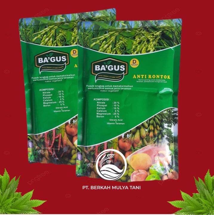 Bagus D Pupuk Lengkap Dan Vitamin Tanaman Anti Rontok Masa Vegetatif ...