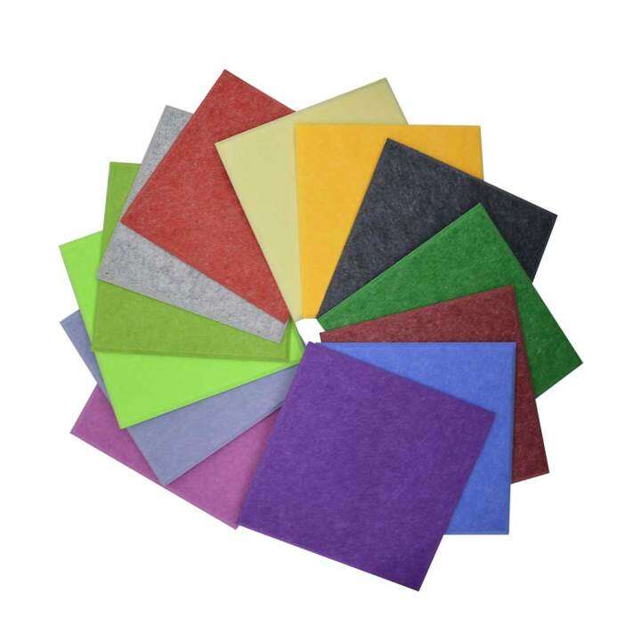BEIYIN 12 Pcs Perforated Polyester Fiber Felt Acoustical Insulation ...