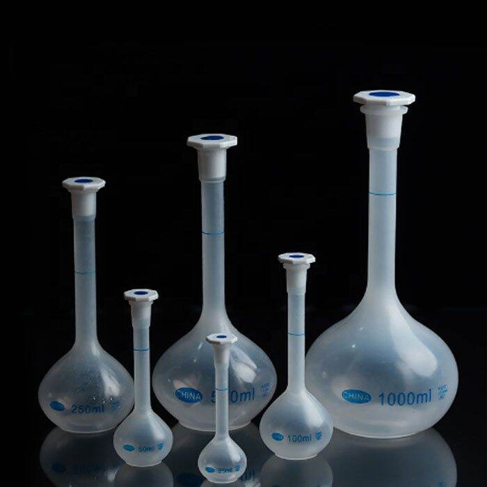 Plastic Volumetric Flask 25 50 100 250 500 1000ml Laboratory ...