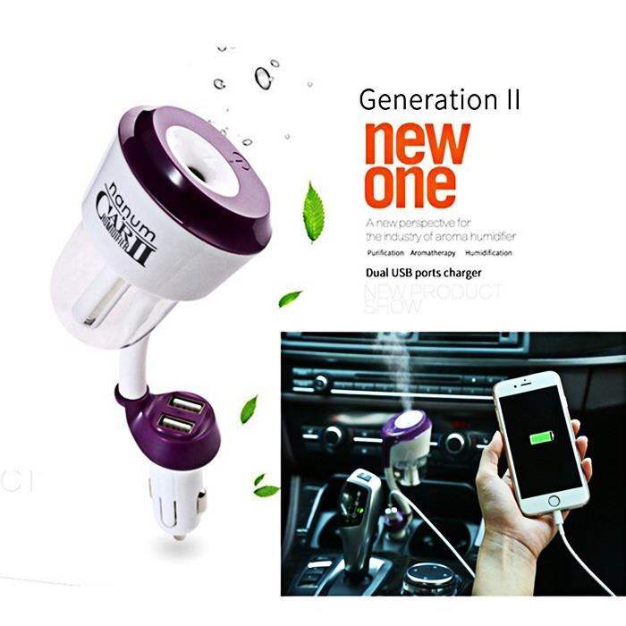 Nanum Car Humidifier II with Mobile Charger - Purple | Lazada PH