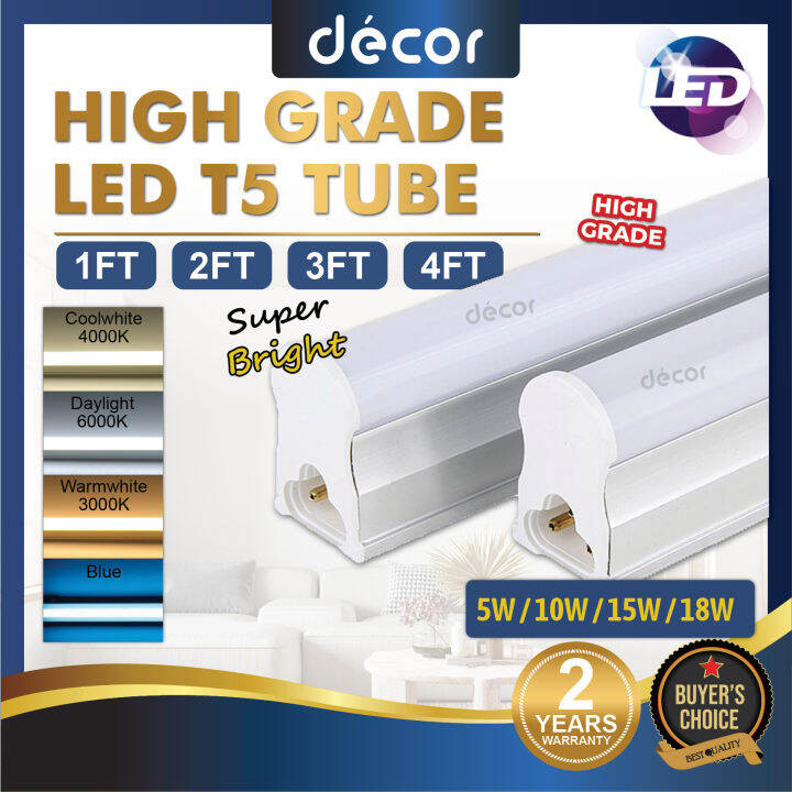 High Grade LED T5 LED Tube Light Wall Ceiling Strip Lighting Lampu Cabinet Plaster Ceiling Light ...