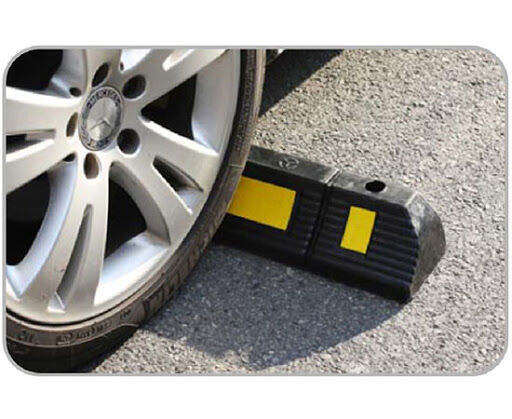 Wheel Stop Car Stopper Rubber Pengganjal Penahan Roda Ganjalan Ban ...