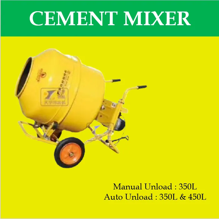 MAGO Cement Mixer Manual Unload 350L Auto unload 350L/450L | Lazada PH