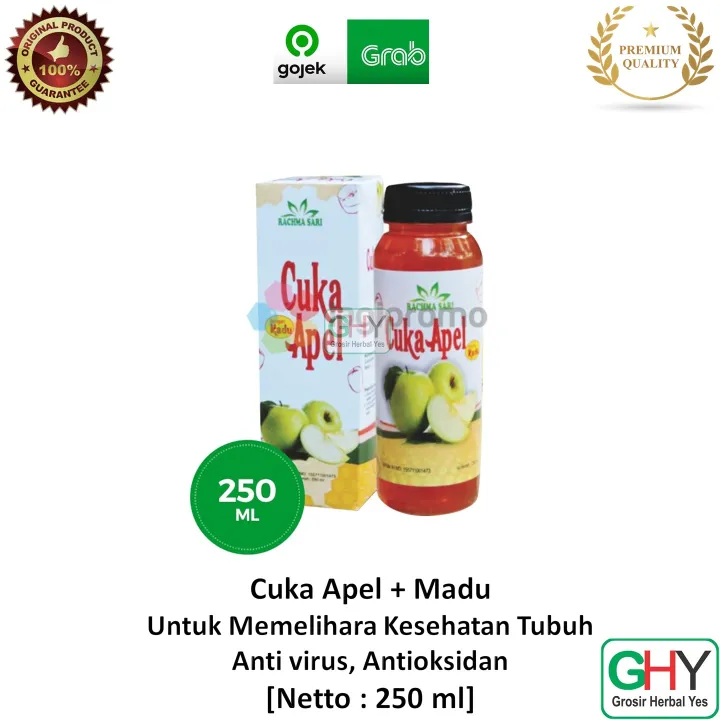 ORIGINAL TAZAKKA Cuka Apel Plus Madu 500 ml Mengatur Kadar Gula Penurun ...