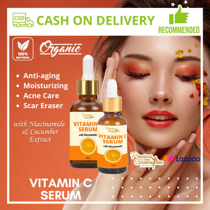 PCS Vitamin C Serum with Niacinamide Face Whitening Serum Moisturizer ...