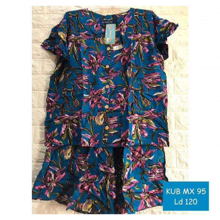 BATIK KENCANA UNGU//SETELAN KULOT JUMBO //LABEL BIRU MAXI 95//FULL ...