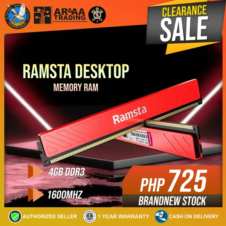 RAMSTA Desktop Memory - 4gb DDR3 | Lazada PH