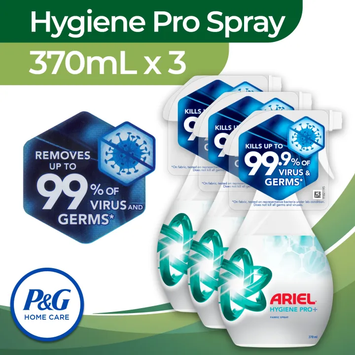 [BUNDLE] Ariel Fabric Spray Hygiene Pro 370mL Spray x 3 | Lazada PH
