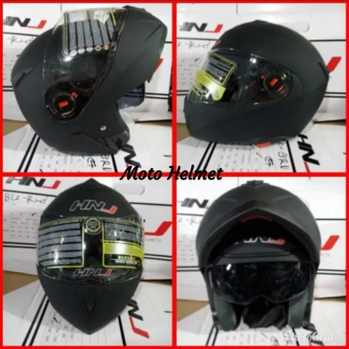 Hnj Modular Dual Visor Helmet | Lazada PH
