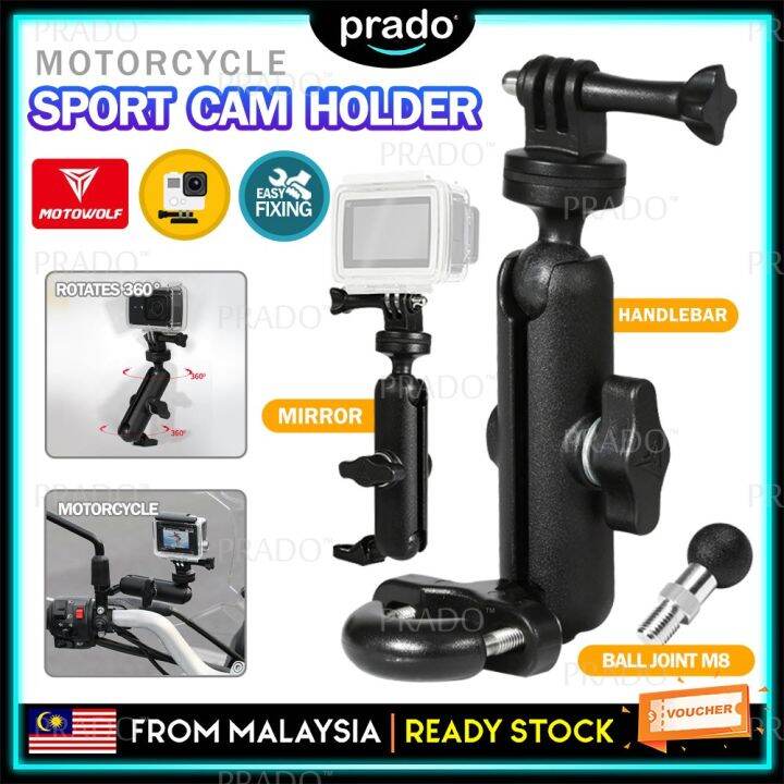 PRADO Malaysia MOTOWOLF GoPRO Motorbike Holder Handlebar Camera Holder ...