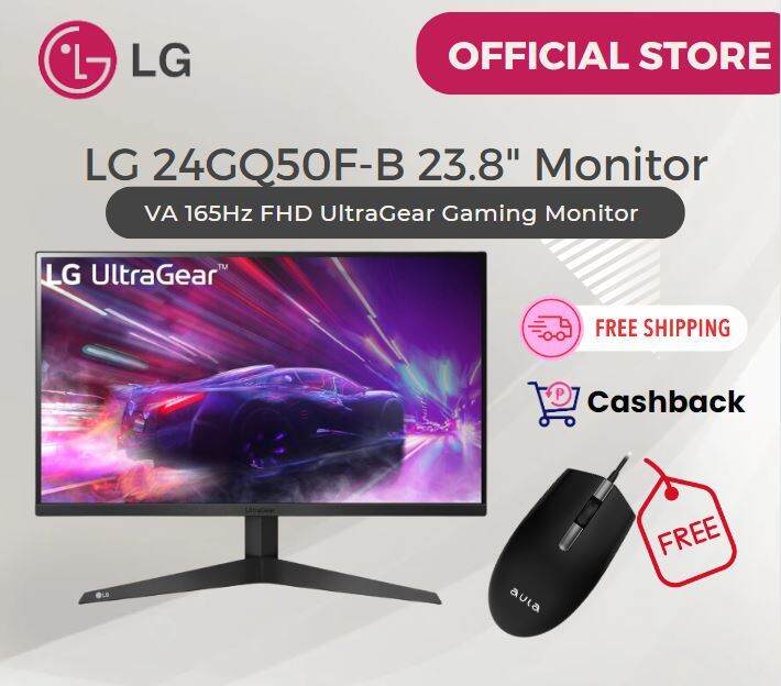 LG 24GQ50F-B 23.8" VA 165Hz FHD UltraGear Gaming Monitor | LG Gaming Monitor | 23.8" Inch Gaming ...