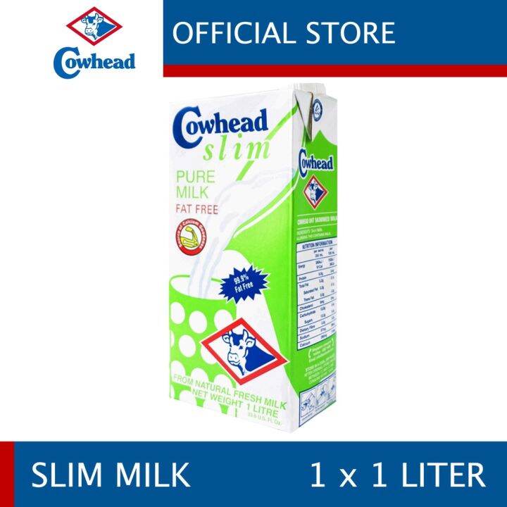 Cowhead Slim Milk 1L x 1 [Fresh Milk - UHT Milk] | Lazada PH