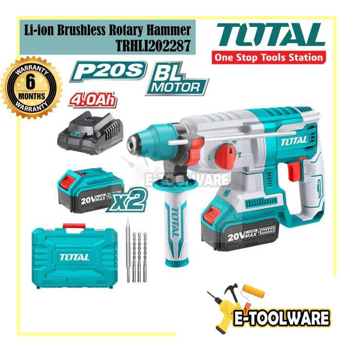 Total Li-ion Brushless Motor 4 Mode Rotary Hammer 20V 锂离子无刷电锤 ...