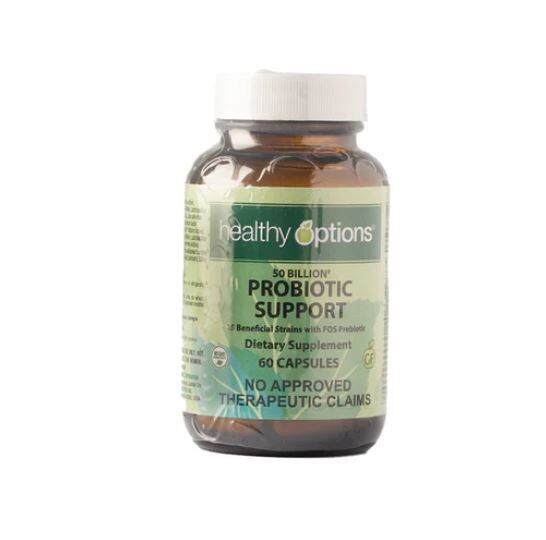Healthy Options Probiotic Support 50 Billion CFU with Prebiotics 60 ...