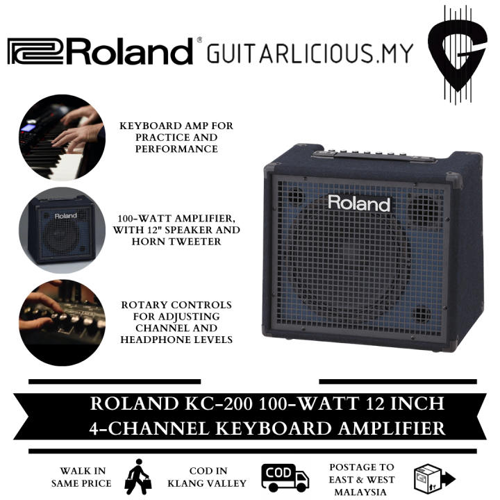 Roland KC-200 100-Watt 12inch 4-Channel Keyboard Amplifier ( KC200 / KC ...