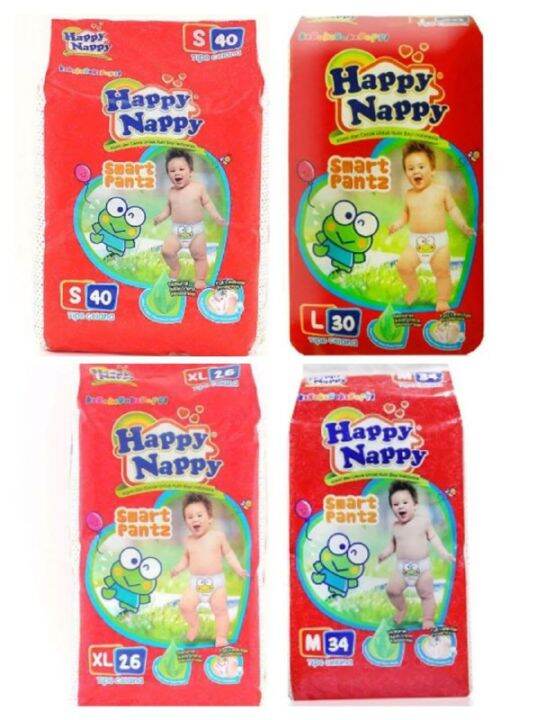Happy Nappy Pants Celana Popok Sekali Pakai Pampers Happy Nappy Happy ...