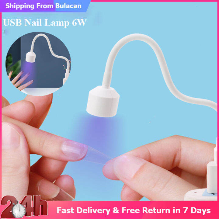 [Ready Stock+COD] UV Led Usb Nail Lamp 6W Portable Mini Dryer 360 ...