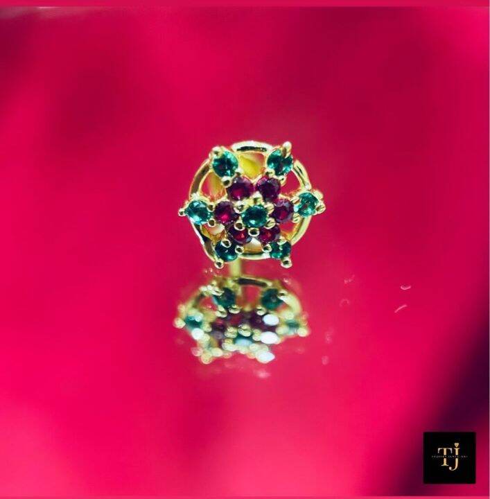 Gold Stone Mukuthi/ Nose Pin/ Nose Studs | Lazada