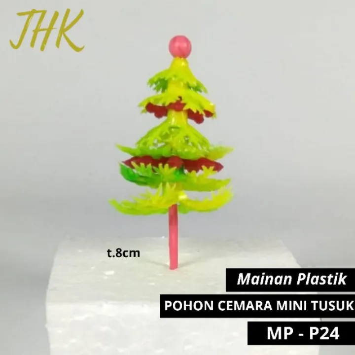 MP P24 - Hiasan Kue Cake Topper Pohon Cemara Mini Tusuk | Lazada Indonesia