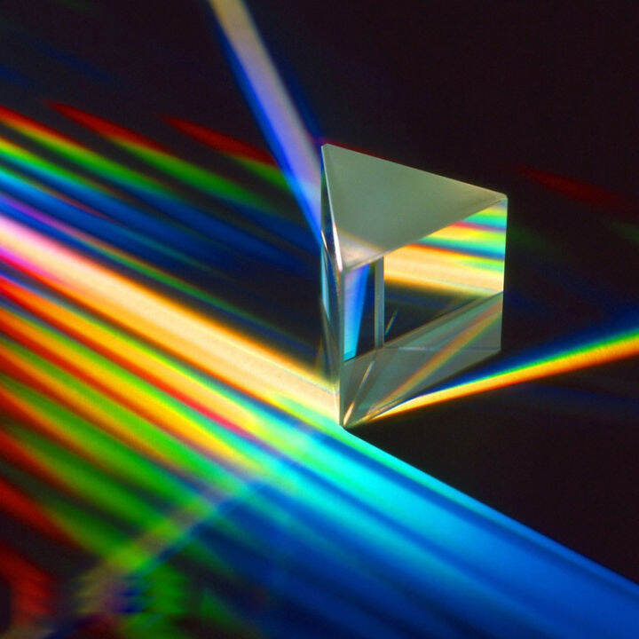 Triangular Prism Optical Glass Triple Triangular Prism Rainbow Crystal