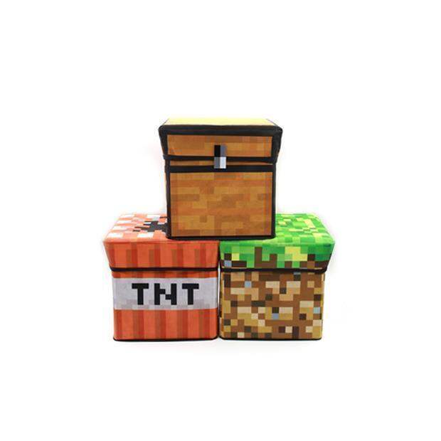 My world surrounding scene model treasure box TNT lawn folding can sit ...