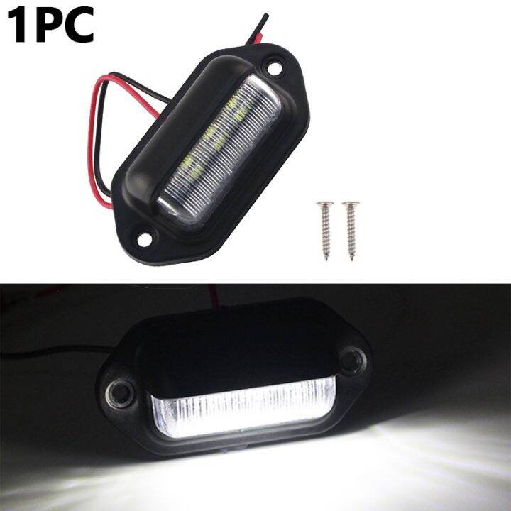 Universal 24V 6LEDs Truck Number Plate Light License Plate Light Lamp ...