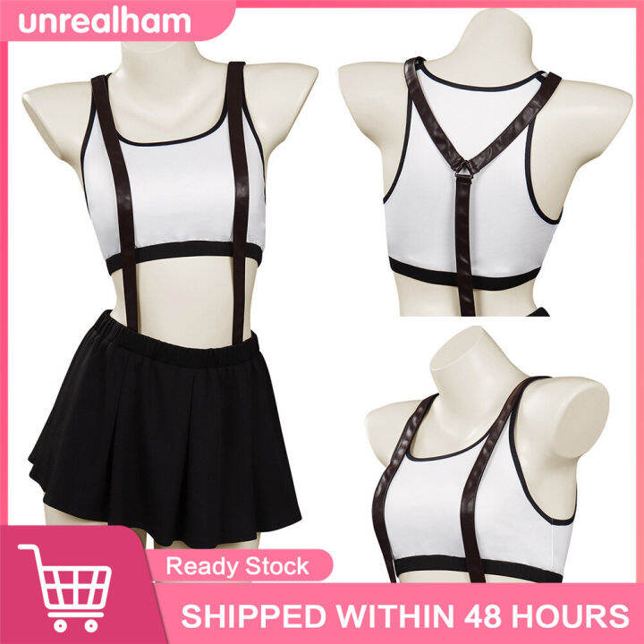 unrealham Final fantasy 7 remake Tifa Lockhart Cosplay Costumes Top ...