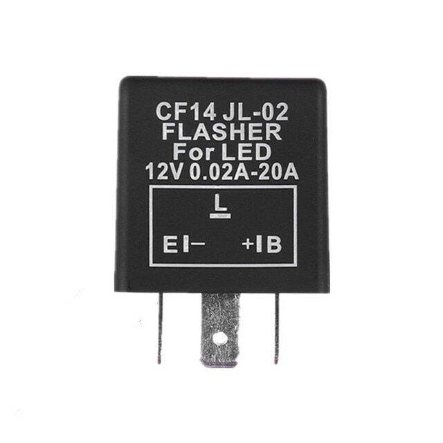 12V 3 Pin CF13 CF14 JL-02 Electronic Car Flasher Relay to Fix LED Light ...