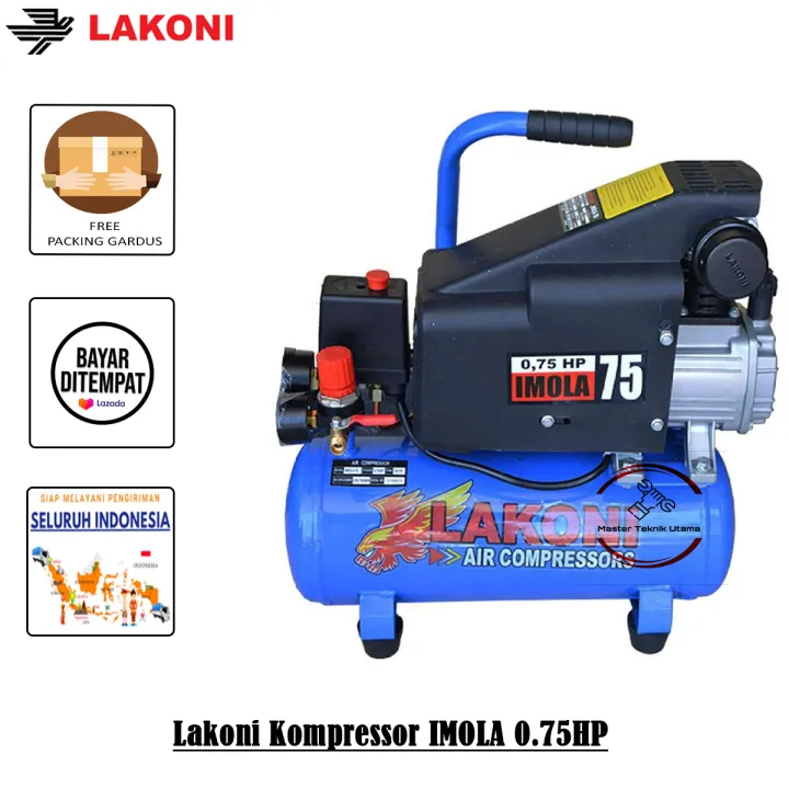 Lakoni Kompressor IMOLA 75 Portable Mesin Compressor listrik Otomatis ...