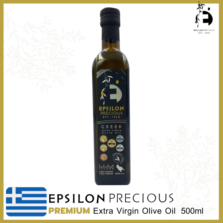Epsilon Precious PREMIUM Extra Virgin Olive Oil 500ml - Bottle น้ำมัน ...