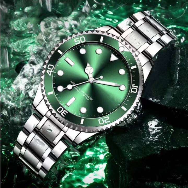 Yolako Luxury Casual Business Glowing Watch With Green Ghost Water For ...